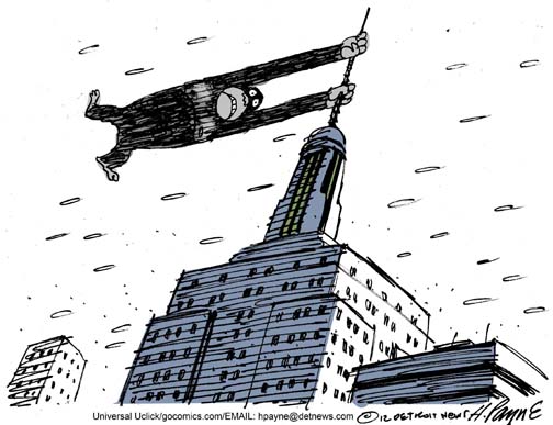Henry Payne » Editorial Cartoon: Kong Hurricane Sandy