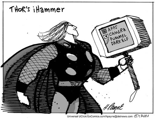 Henry Payne » Cartoon: Thor’s Hammer