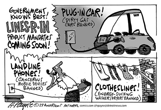 Henry Payne » Cartoon: Government Mandate Lines