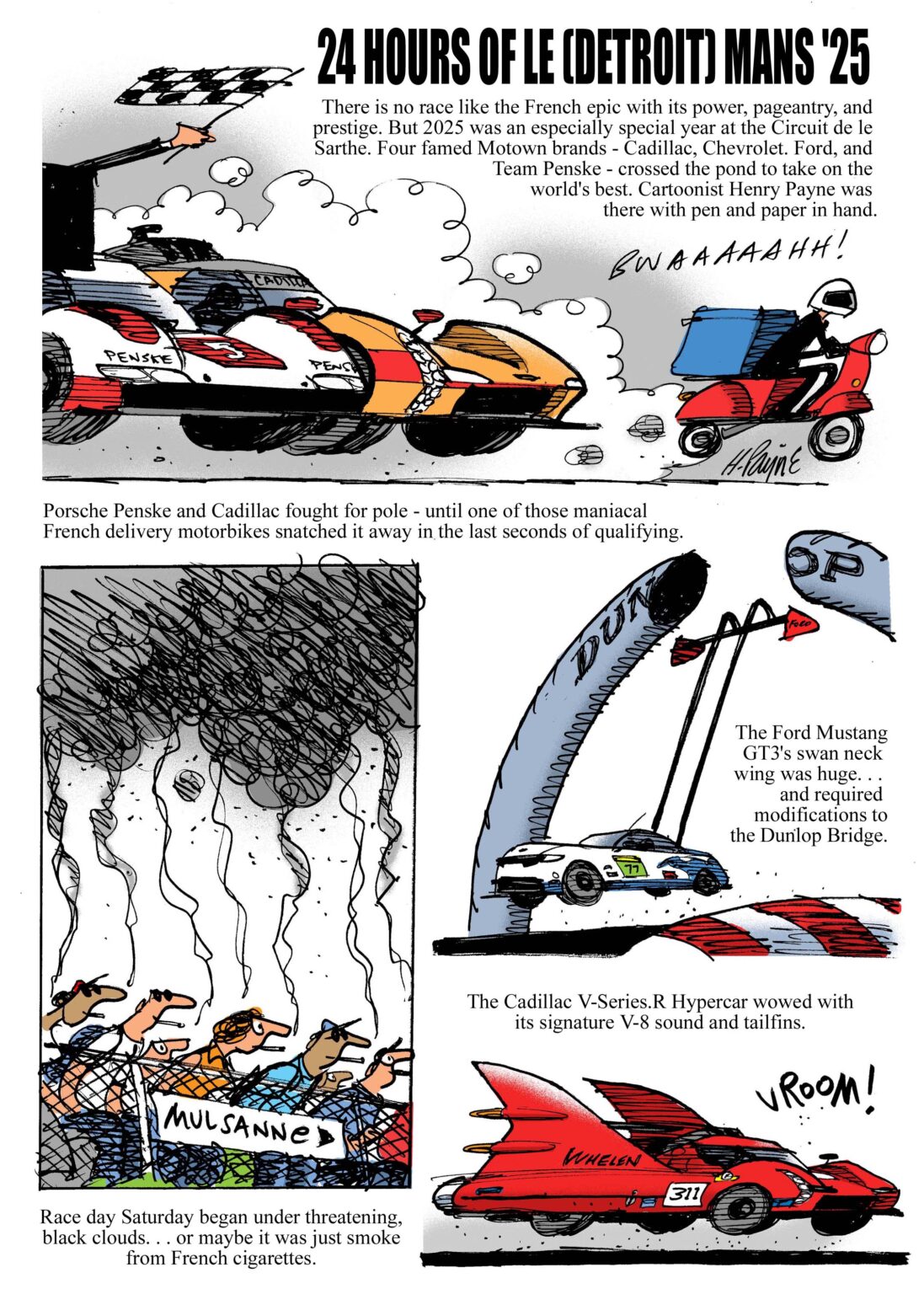 Henry Payne » Cartoon: Le Mans part 1